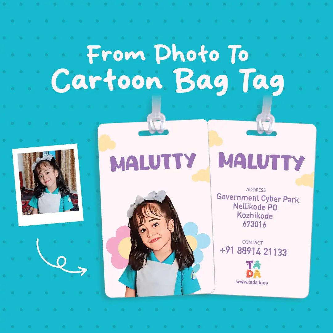 Personalised Name Tags for School Bags | TADA KIDS