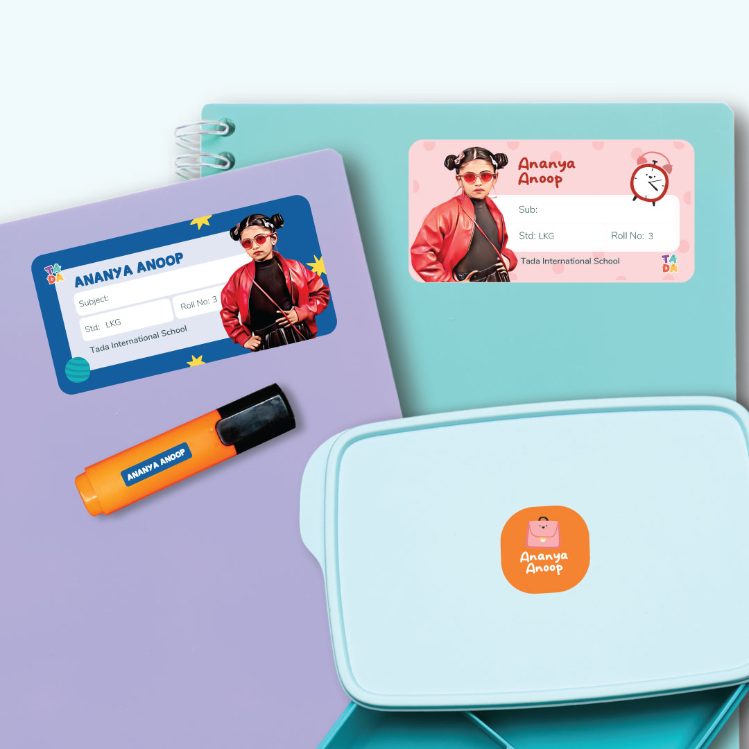 Personalised Name Slip for Books with Two Photo | TADA KIDS